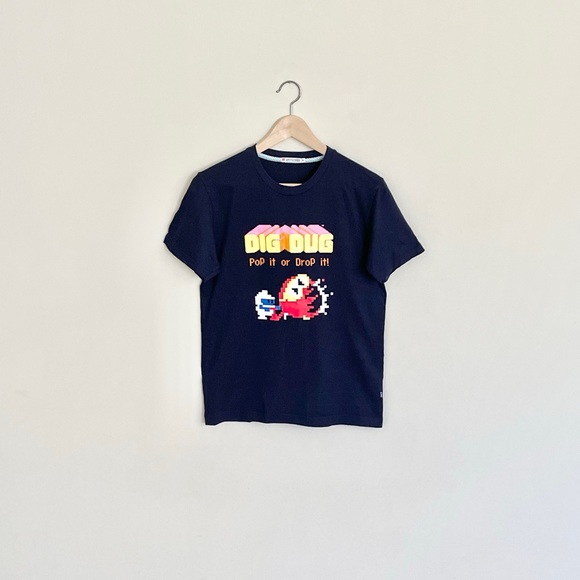 Uniqlo | Shirts | New Uniqlo Ut Dig Dug Pop It Or Drop It Graphic Navy ...